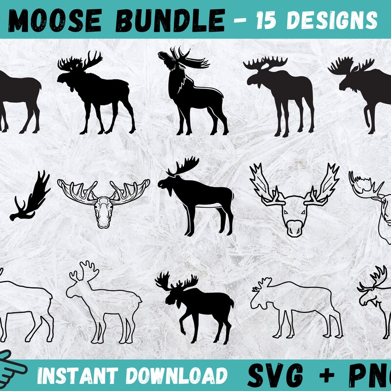 Moose Svg - Etsy