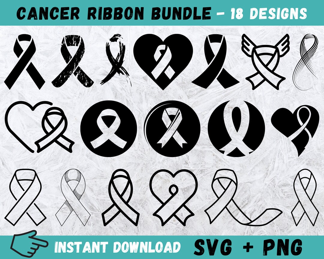 Cancer Ribbon SVG, Awareness Ribbon Svg, Breast Cancer Svg, Ribbon Svg ...
