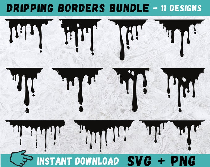 Paint Dripping Svg Dripping Borders Svg Dripping Svg Paint Drip Svg ...