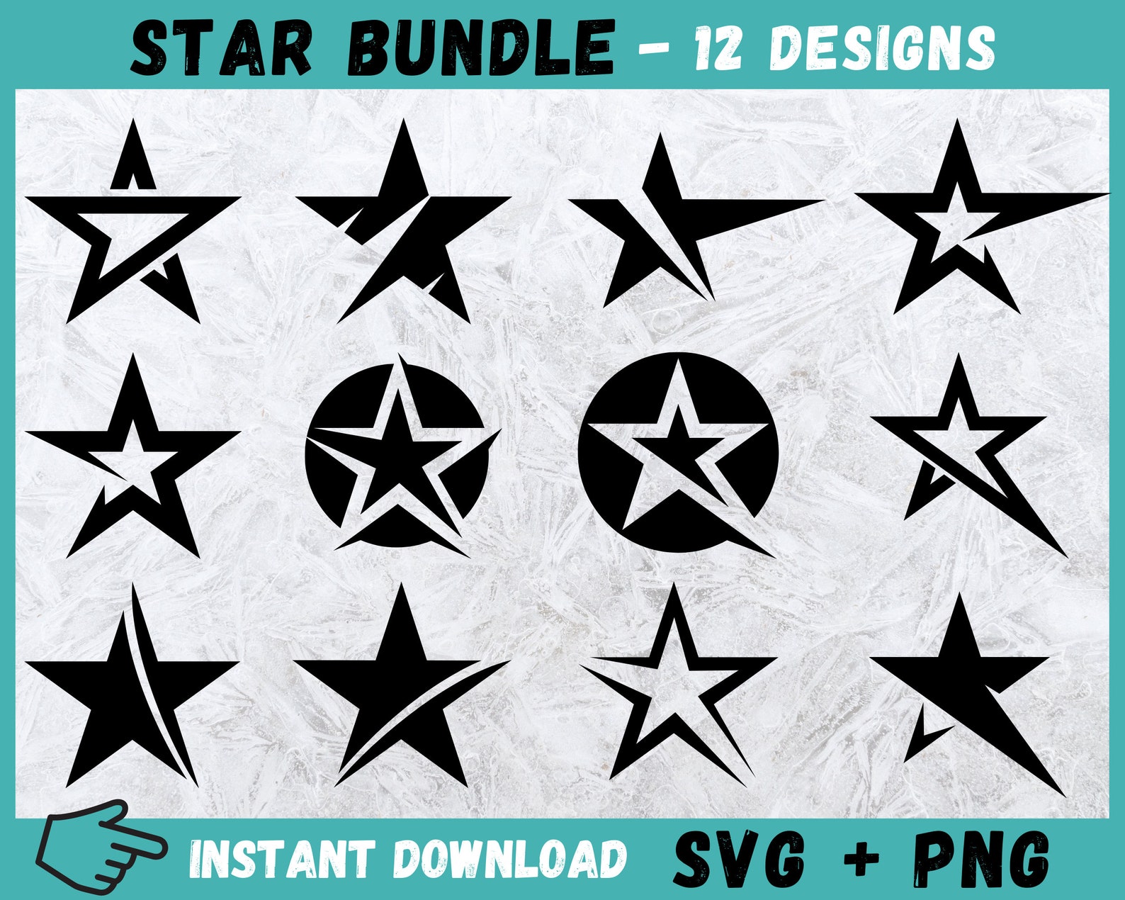 Star SVG Bundle Star Svg Star Cut Files for Cricut Star - Etsy