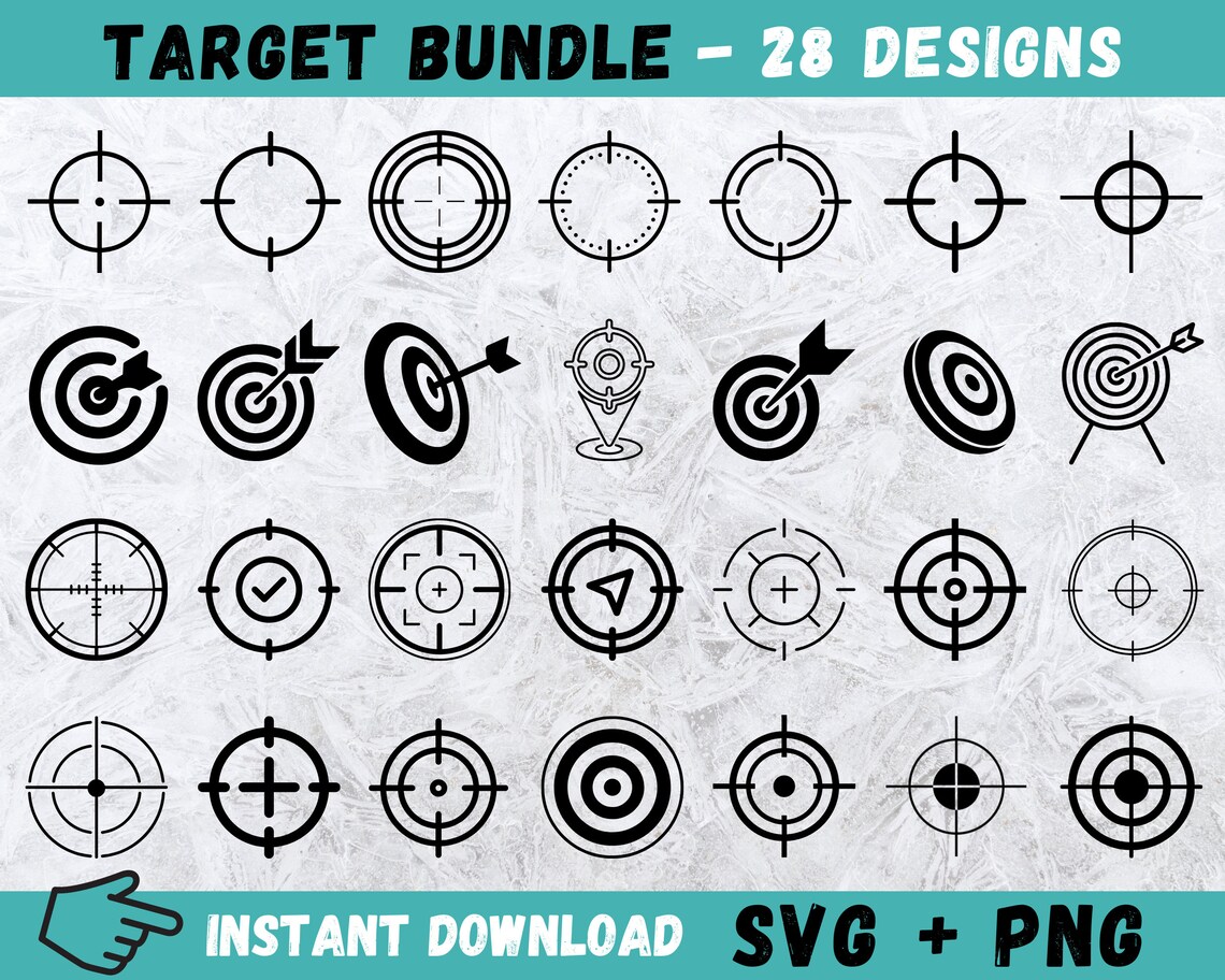 Target SVG Bullseye SVG Shooting Target SVG Target Cricut | Etsy
