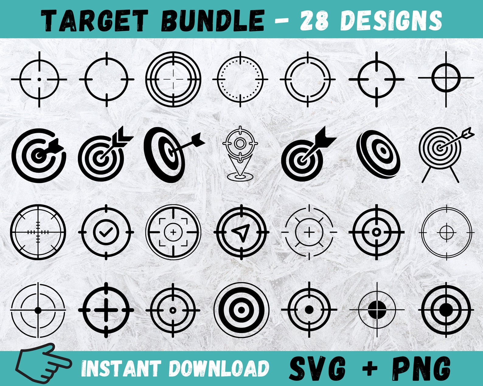 Target SVG Bullseye SVG Shooting Target SVG Target Cricut | Etsy