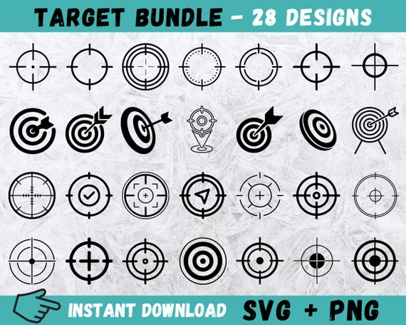 Target SVG Bullseye SVG Shooting Target SVG Target Cricut | Etsy