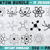 5 Biochemical Molecules Bundle. Vector Graphic Files for Cutouts ...