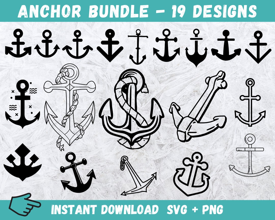 Anchor SVG, Nautical SVG, Anchor Clipart, Cut File for Cricut ...