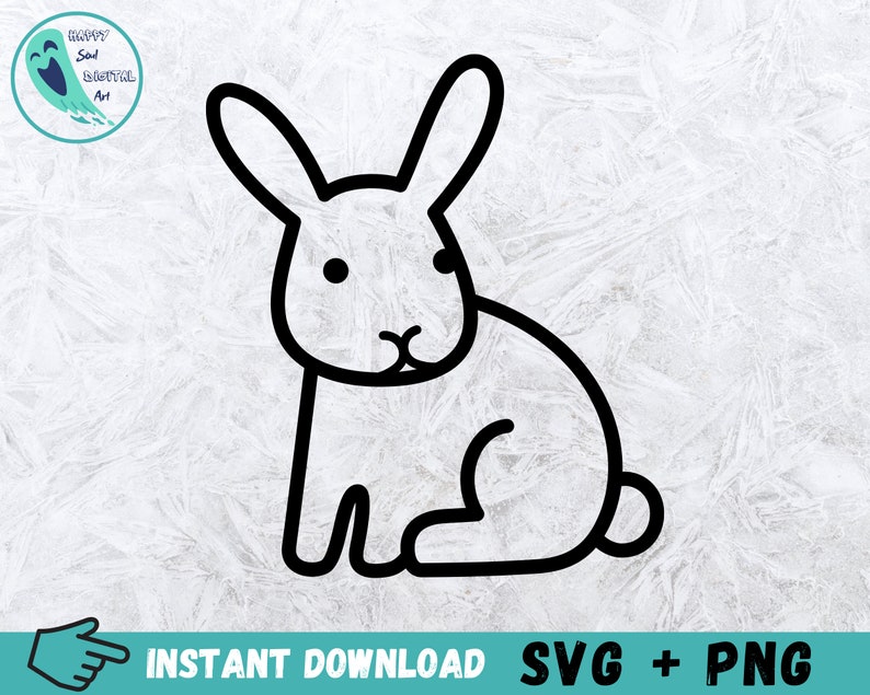 Bunny SVG Bundle: Hand-drawn Rabbit Clipart (25 Designs) (digital ...