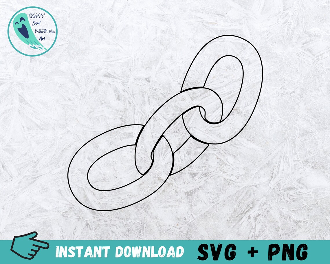 Chain SVG Bundle: Hand-drawn Clipart (SVG, PNG) - Etsy