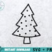 Doodle Tree SVG, Christmas Tree Svg, Christmas Tree Cricut, Christmas ...