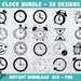 Clock SVG Bundle, Clock Face SVG, Watch SVG, Time Svg, Wall Clock Svg ...