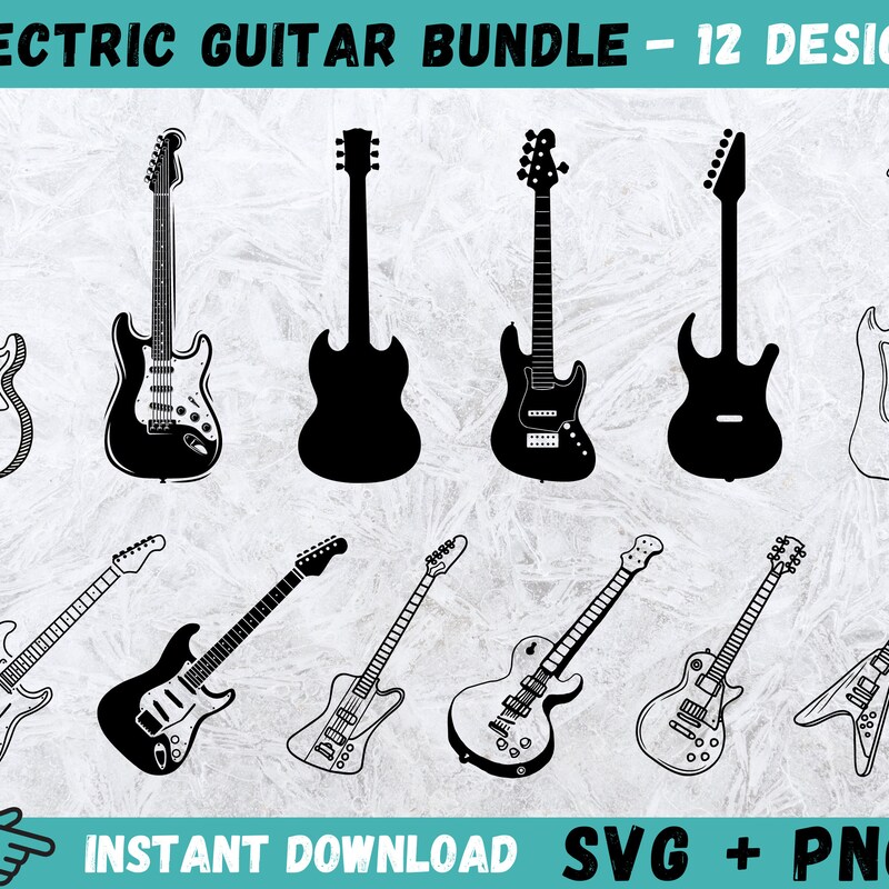 Guitar Silhouette - Etsy