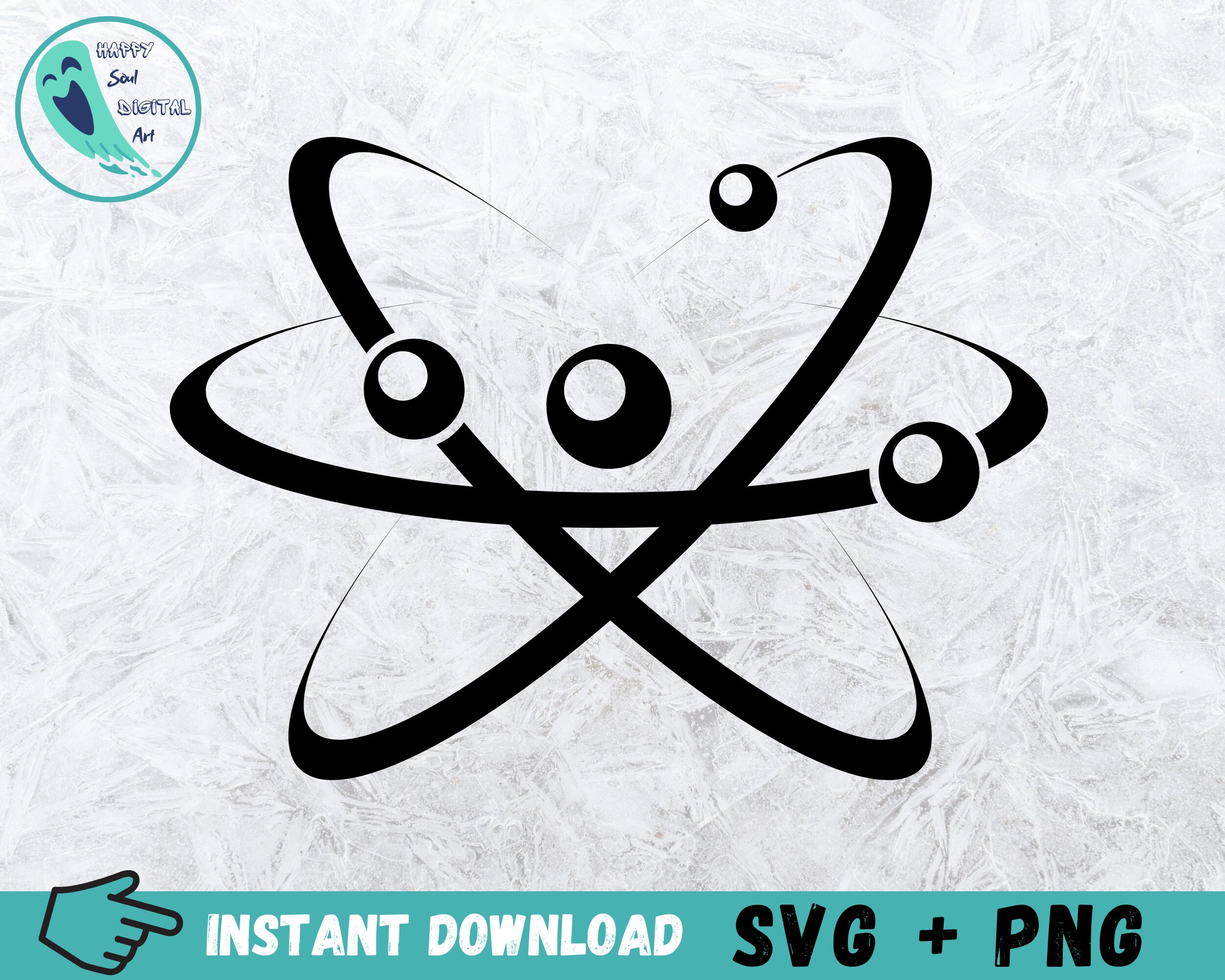 Atom SVG Bundle: Science Clipart, Molecule Cut Files (digital Download ...