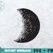 Moon Phase SVG Bundle: Lunar Crescent Clip Art (digital Download) - Etsy