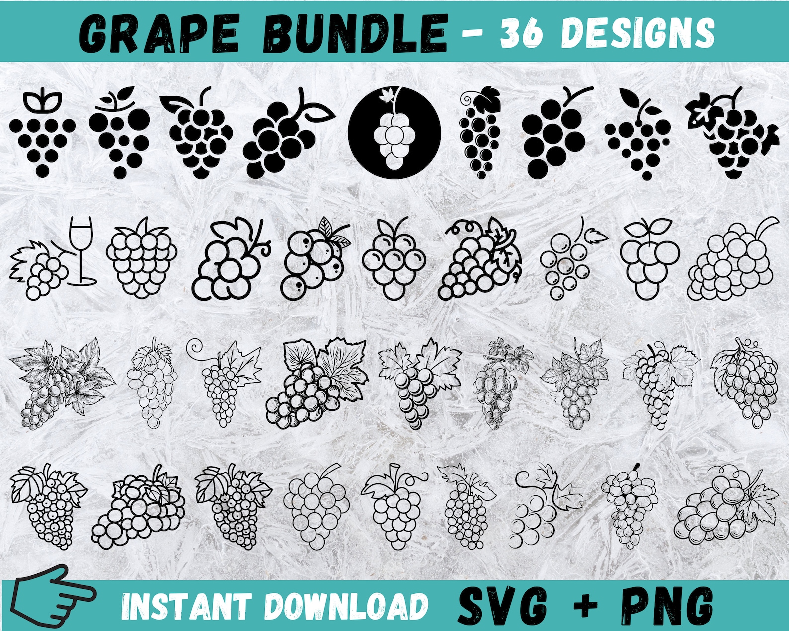 Grape SVG Wine Svg Bundle Fruit SVG Vineyard Cut File Wine - Etsy Australia