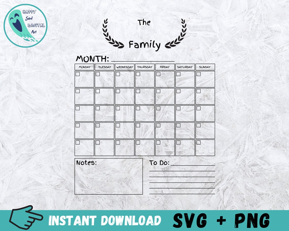 Calendar SVG Calendar Svg Bundle Calendar Cut File Home - Etsy