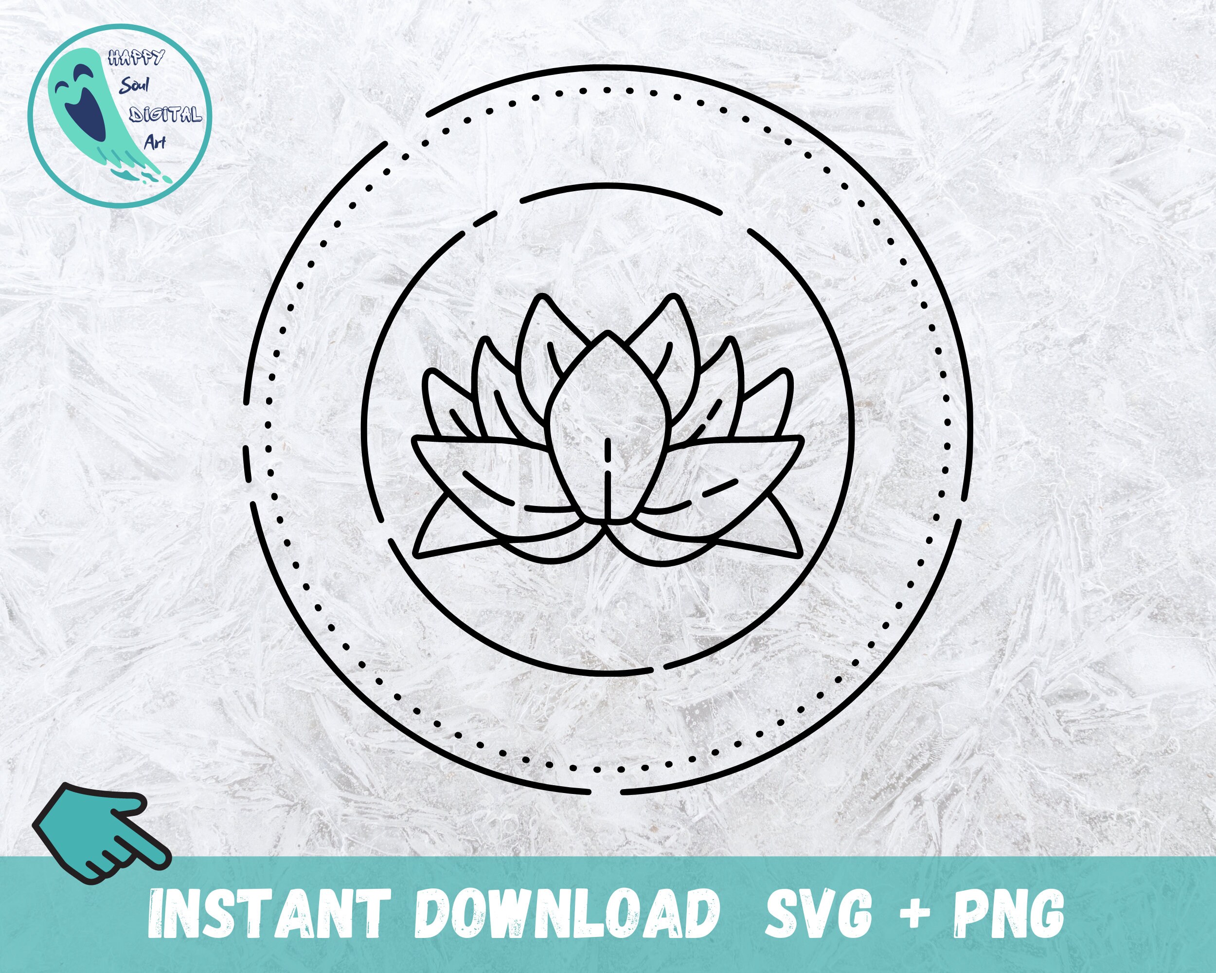 Flor de loto SVG loto svg clipart de flor de loto silueta - Etsy México