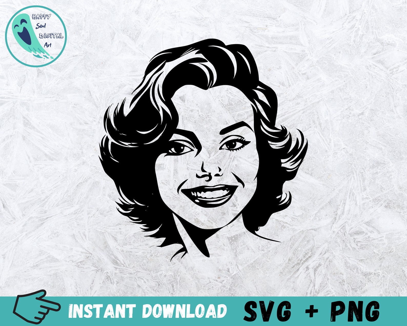 Woman Face SVG Bundle: 25 Hand-drawn Designs (instant Download) - Etsy