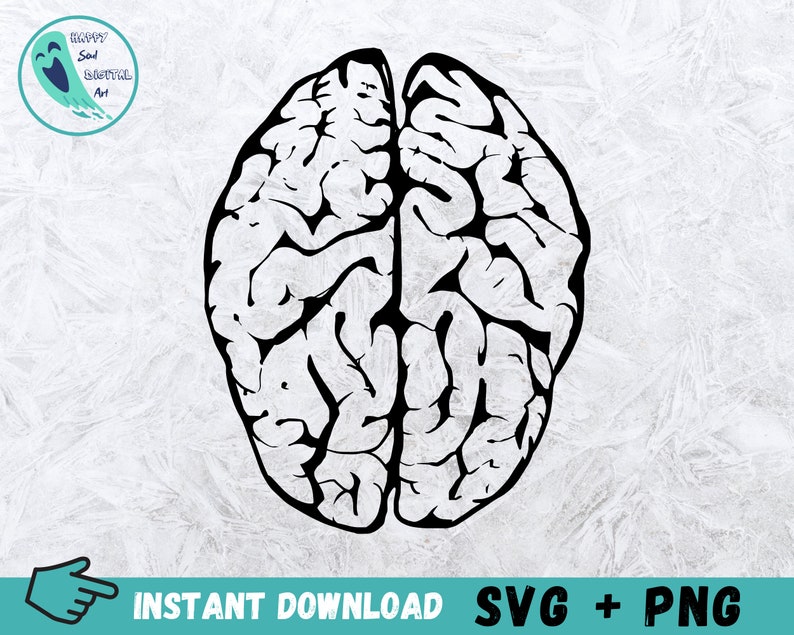 Brain SVG Human Brain Svg Brain Clipart Mind Svg Brain Svg - Etsy