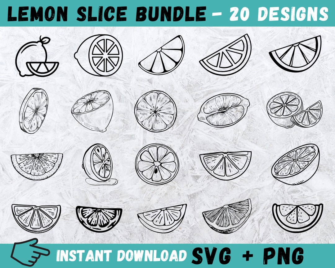 Lemon Slice Svg, Lemon Slice Cricut, Lemon SVG, Lemon Vector, Lemon ...
