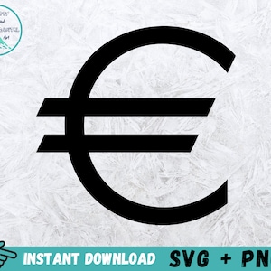 Euro SVG, Monay Bag SVG, Euro Sign SVG Bundle, Euro Sign Clip Art ...