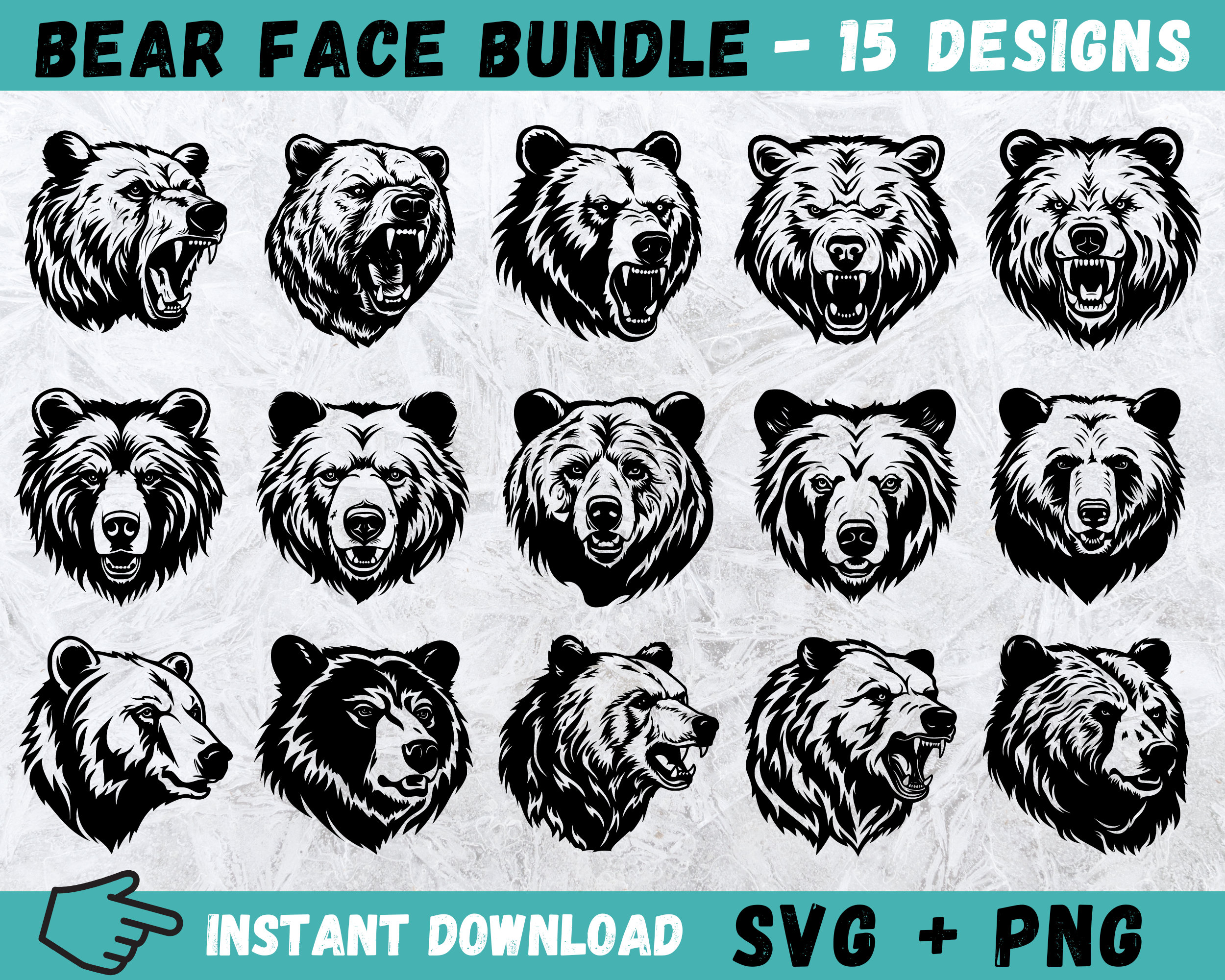 Bear Face Design