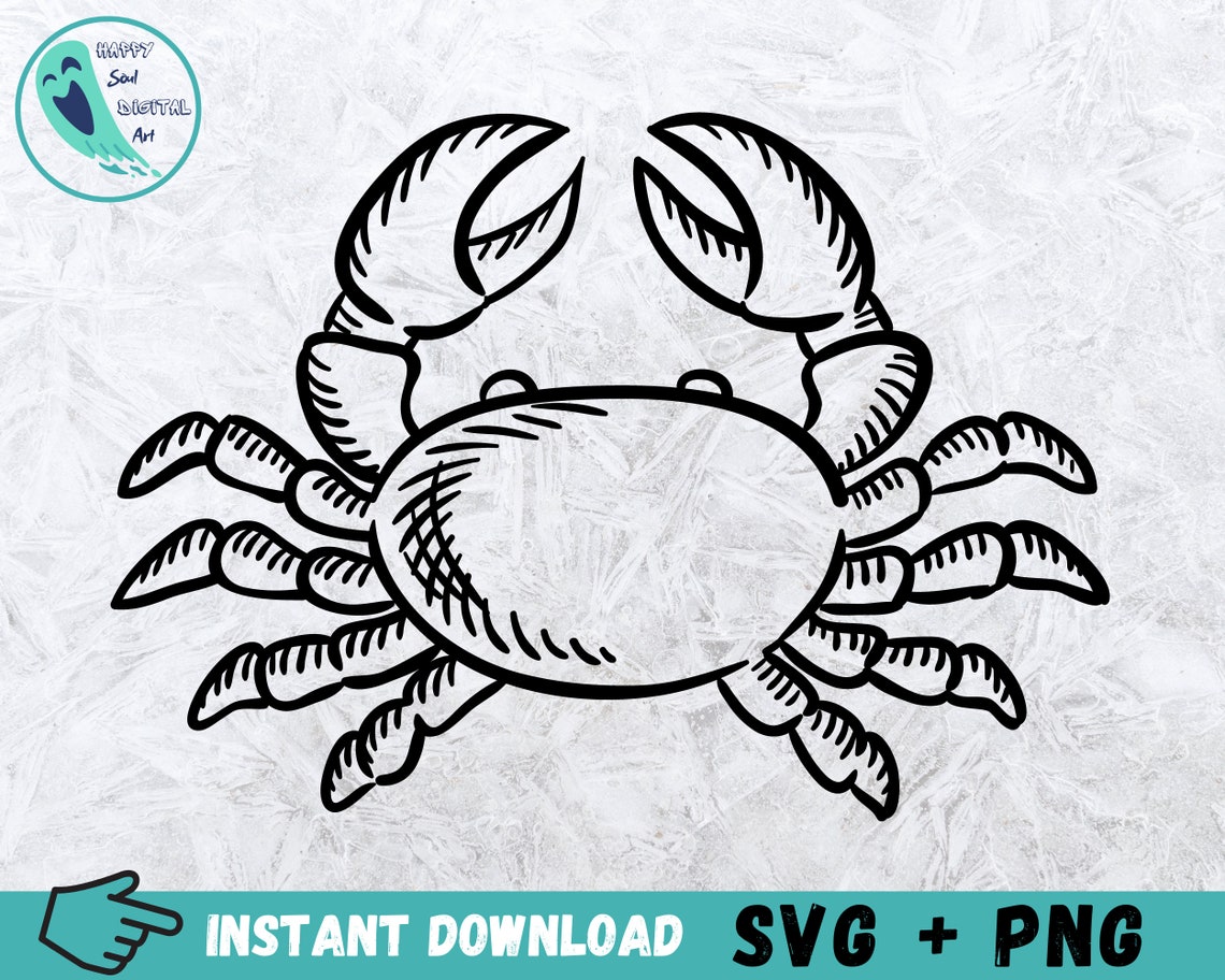Crab SVG Clipart Bundle: 20 Seafood Designs (digital Download) - Etsy