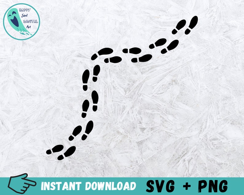 Footprint SVG Bundle: Hand Drawn Clipart (instant Download) - Etsy