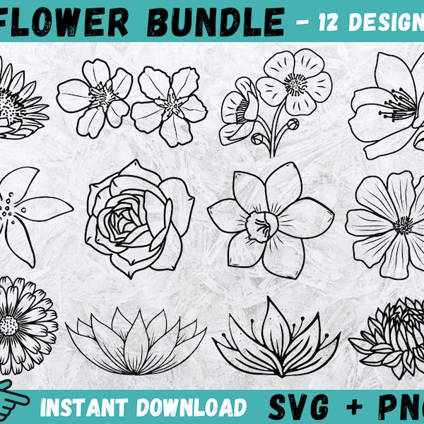 Floral Svg - Etsy