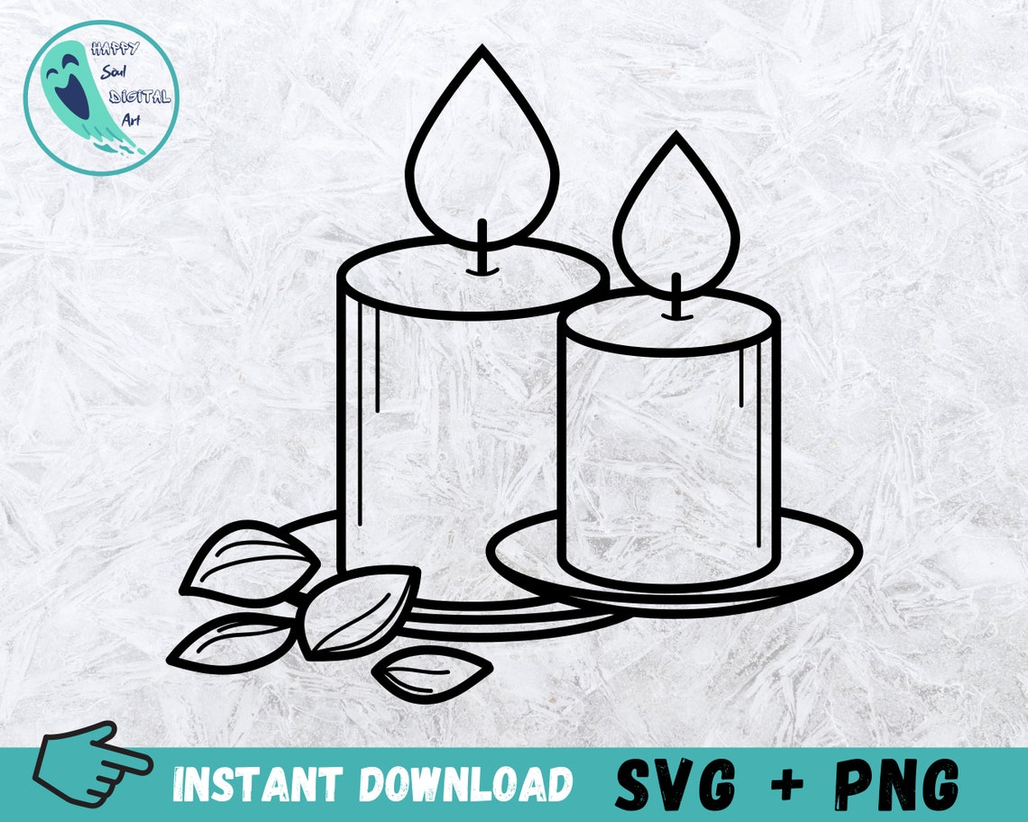 Candle SVG Candle SVG Bundle Candle Cricut Candle Clipart | Etsy