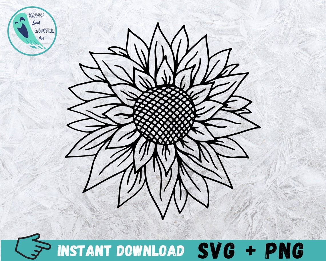 Sunflower SVG Floral Bundle Sunflower Vector Sunflower - Etsy