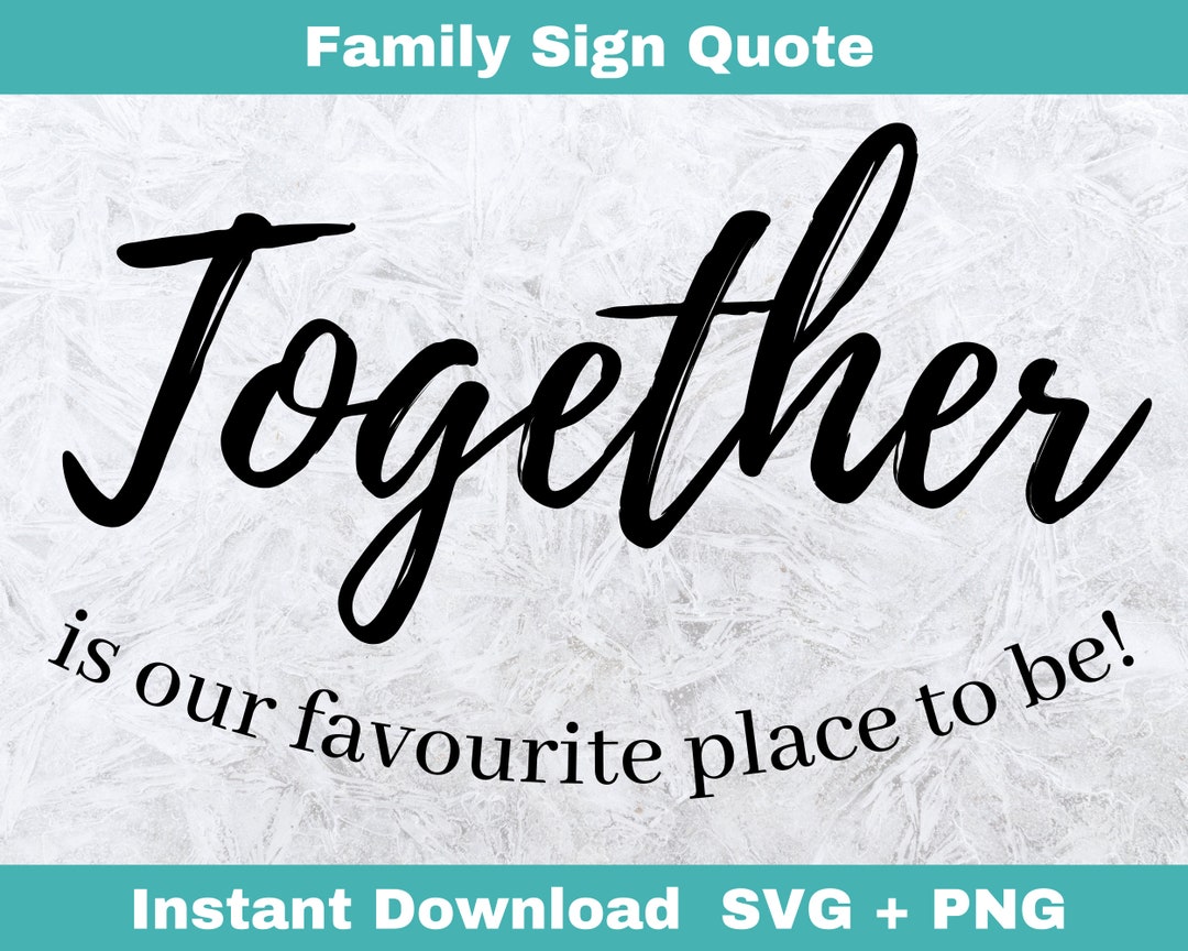 Family Sign SVG, Hand Lettered Sign, Farmhouse Quote SVG, Family Svg ...