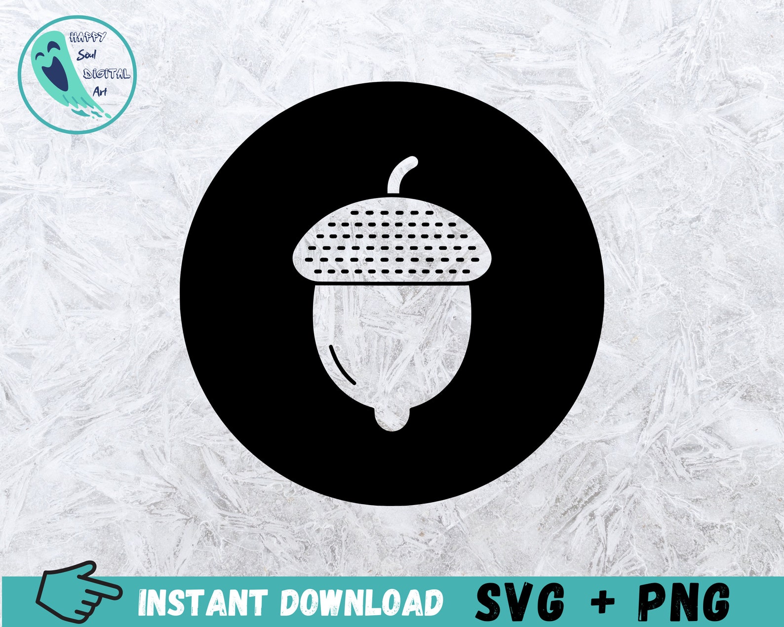 Acorn SVG Bundle: Hand-drawn Acorn Clipart (28 Designs) (digital ...