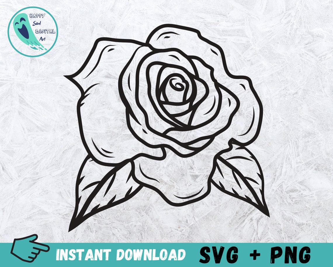 Rose SVG Flower SVG Rose Cricut Roses Svg SVG Cut Files | Etsy