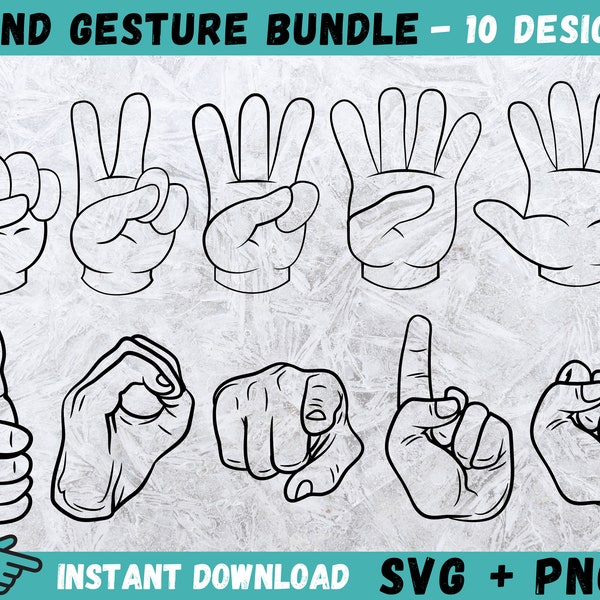 3 Finger Hand Sign - Etsy