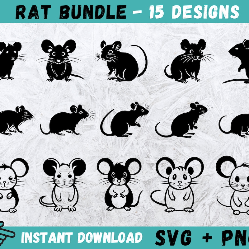 Mouse Rat Svg - Etsy