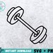 Dumbbell SVG Bundle, Fitness Svg, Dumbbell Cricut, Weight Svg, Barbell ...