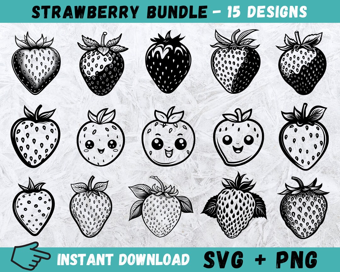 Strawberry SVG, Strawberry Cricut, Cute Strawberry Svg, Strawberry ...