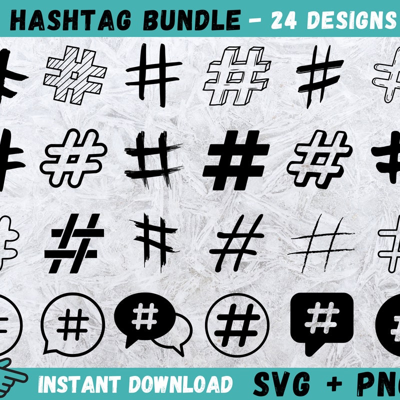 Hashtag Print - Etsy