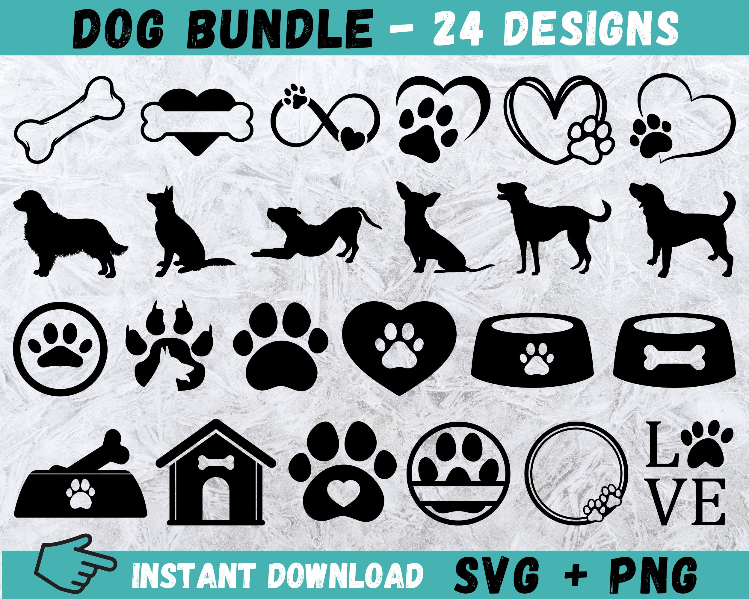 Dog SVG Dog Paw Print SVG Pet Paw Svg Dog Lover SVG Animal - Etsy