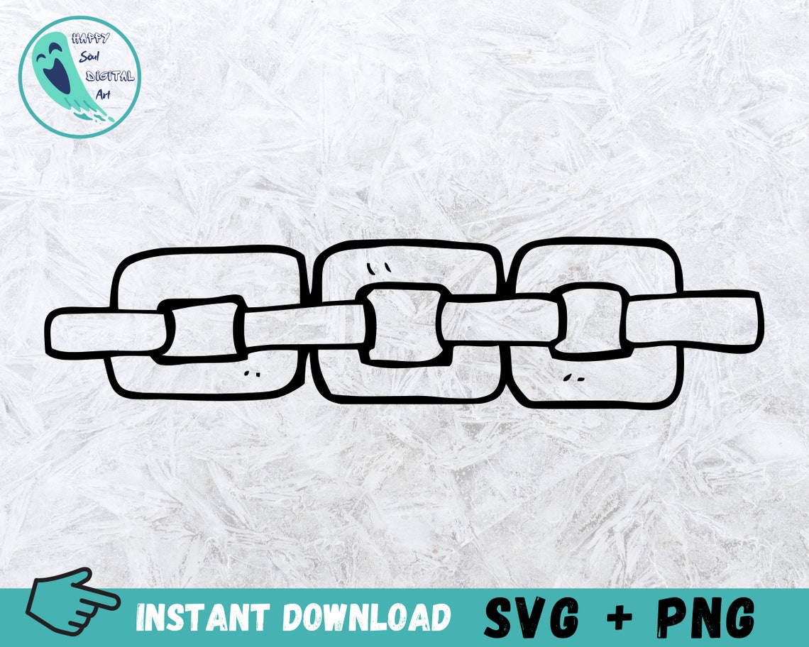 Chain SVG Bundle: Hand-drawn Clipart (SVG, PNG) - Etsy