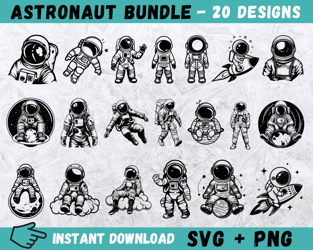 Astronaut SVG, Space Cricut Files, Astronaut Cut Files, Silhouette ...