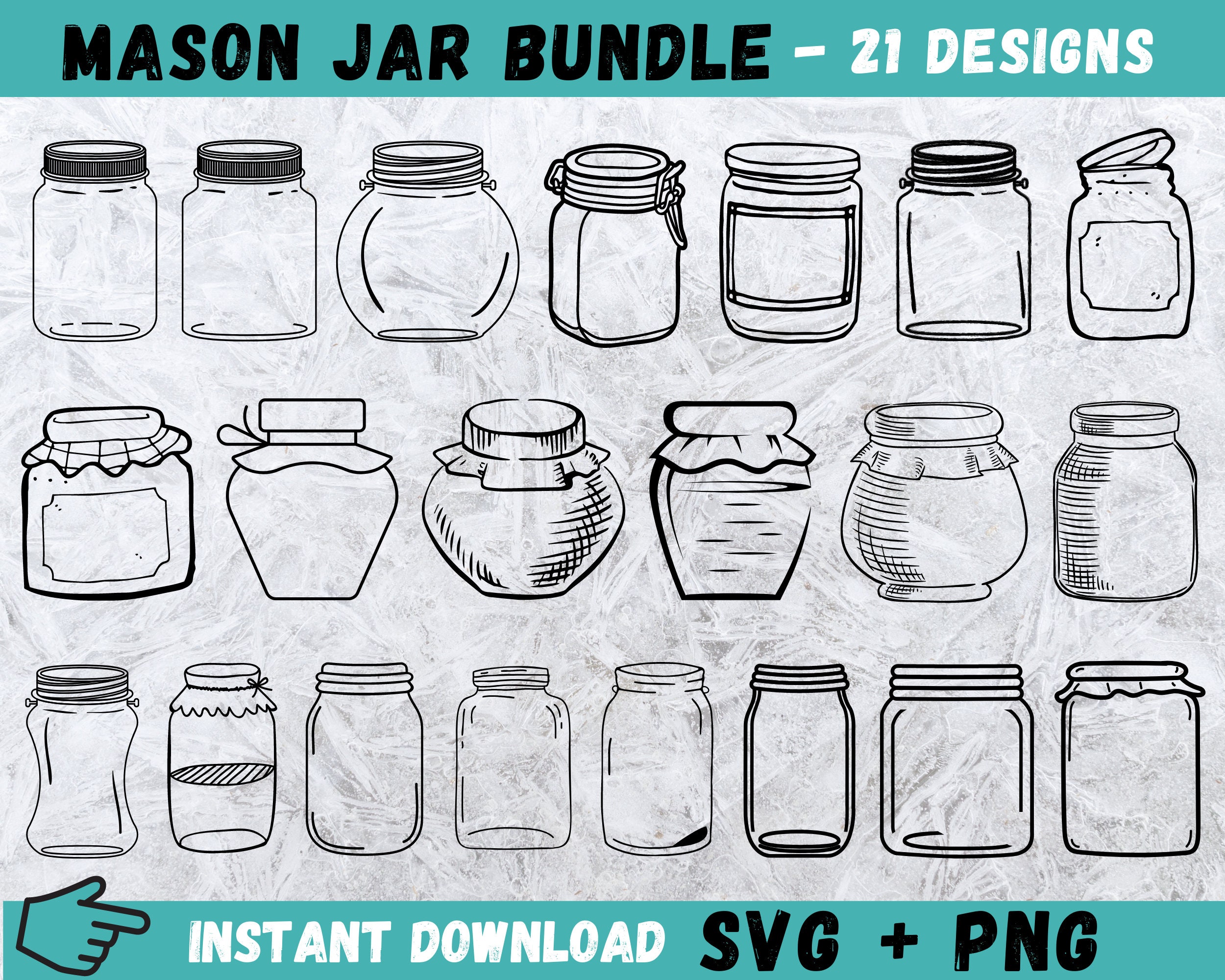 Mason Jar Svg Glass Jar Svg Jar Svg Kitchen Svg Mason Jar - Etsy Canada