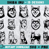 Sitting Shiba Inu Dog Svg, Shiba Svg, Japanese Dog Breed, Cute Shiba ...