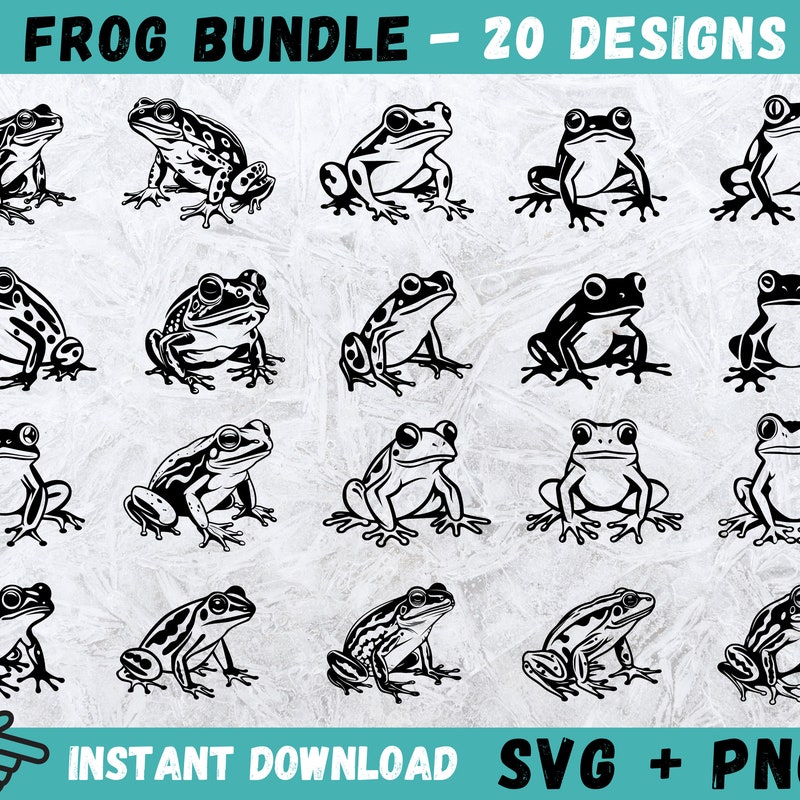Frog Svg - Etsy