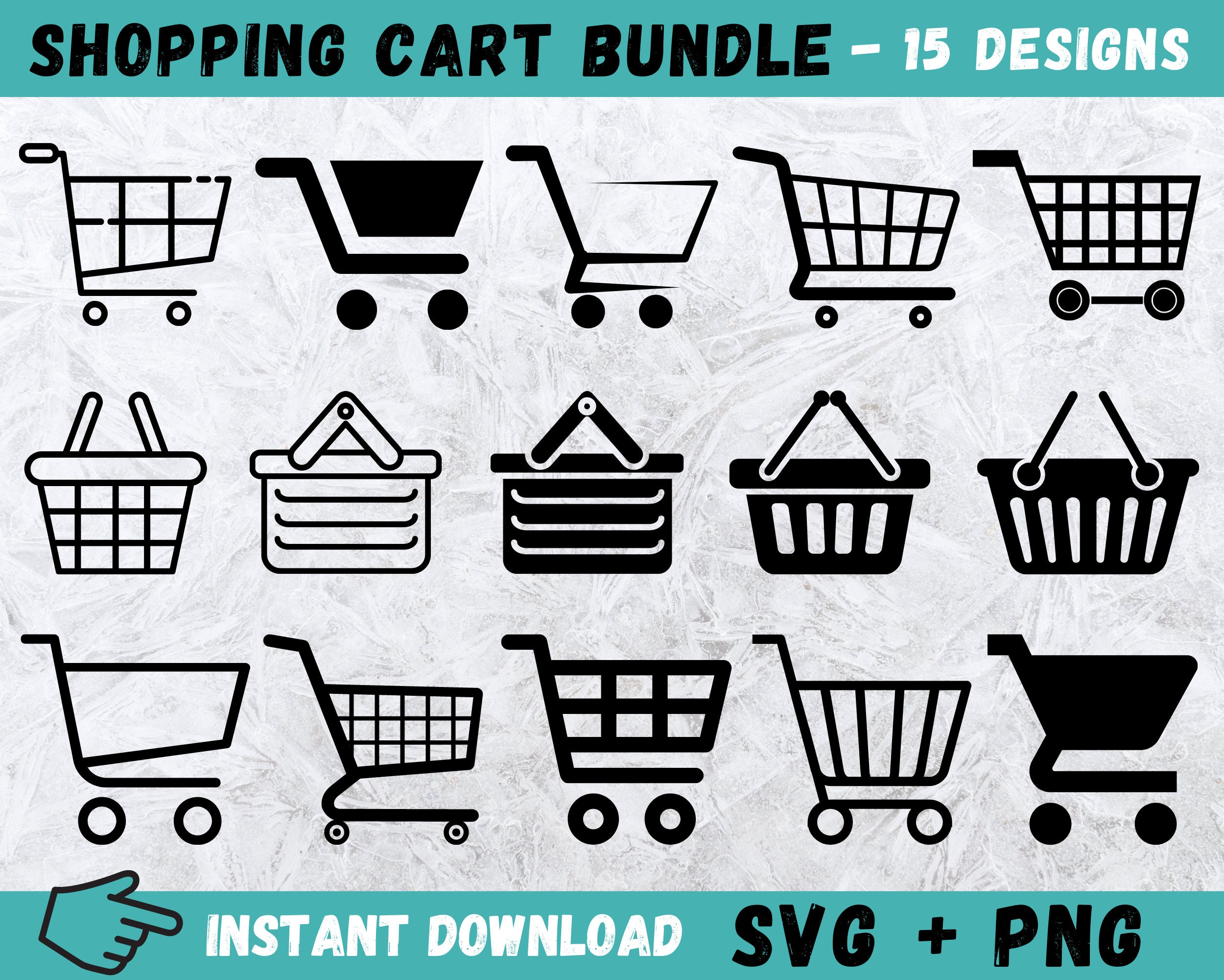 Shopping Cart SVG Bundle Shopping Cart SVG Shopping Cart | Etsy UK