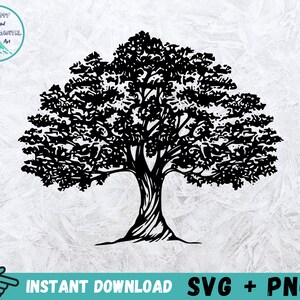 Oak Tree SVG, Tree Svg, Big Tree Svg, Oak SVG, Outdoor SVG, Tree Svg ...