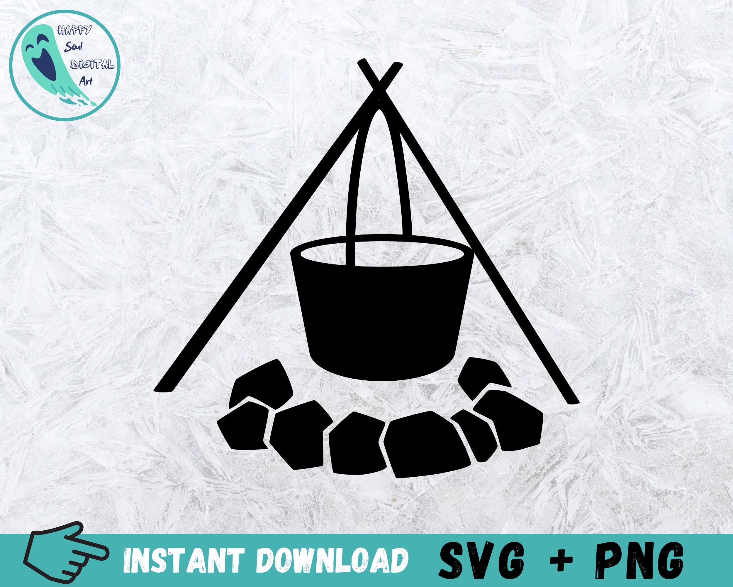 Campfire SVG Clipart Bundle: Hand-drawn Fire Designs (digital Download ...