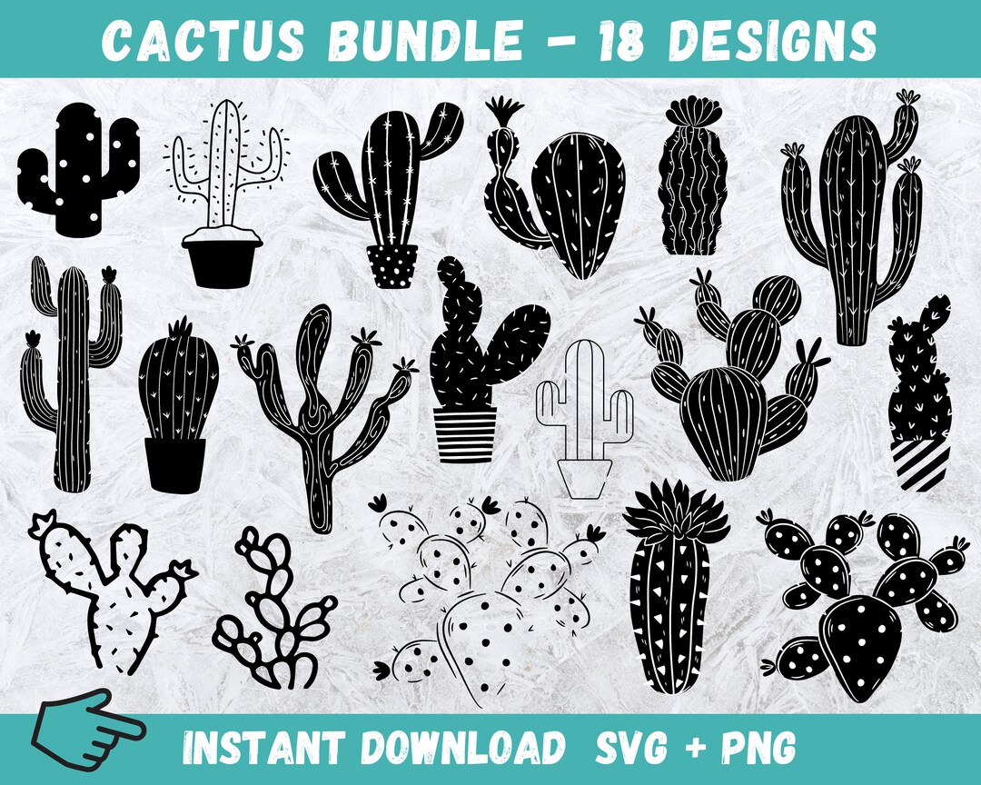 Cactus SVG, Cactus Monogram SVG, Summer Svg, Cactus Clip Art, Cactus ...