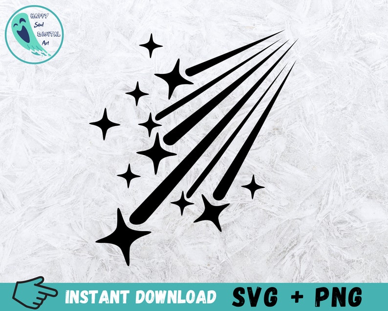 Shooting Stars SVG, Star Svg, Stars Svg, Star Cut Files, Shooting Star ...