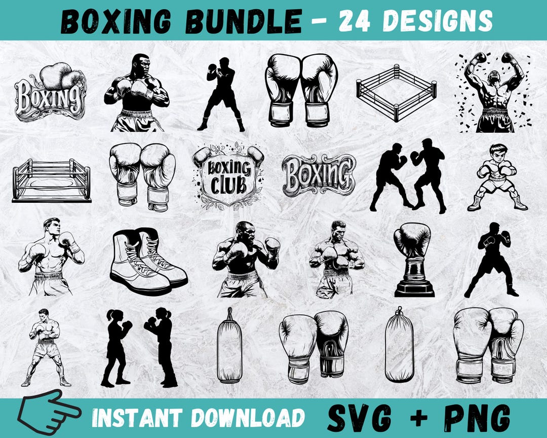 Boxing Svg Bundle, Boxing Clipart SVG, Boxer Svg, Boxing Cut Files ...