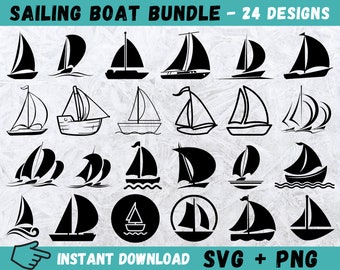 Sailing Boat SVG, Sailboat Svg, Sailing SVG, Sail Boat Cricut, Sailboat ...